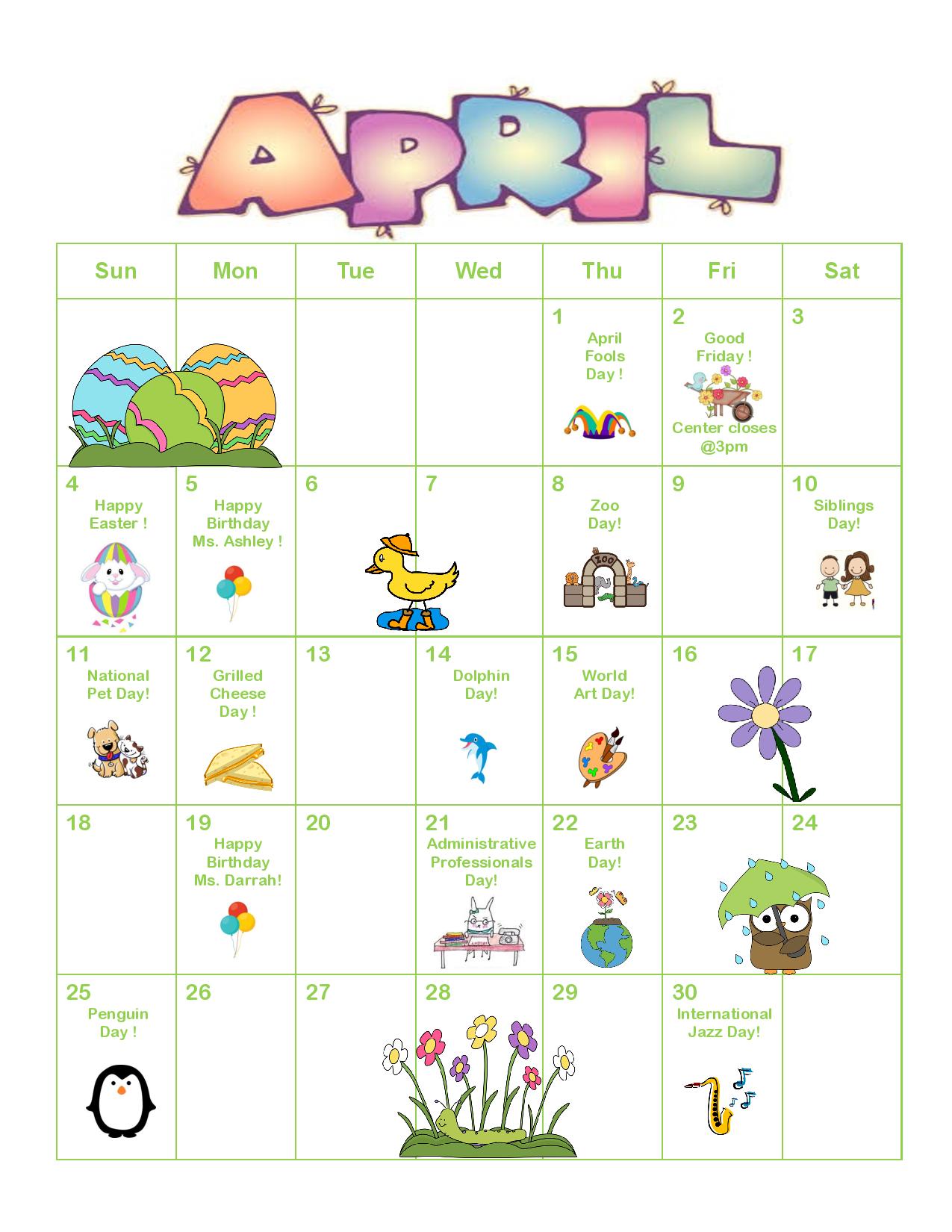 Calendar & Lunch Menu – Deerwood Academy